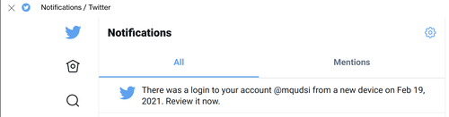 Regarding Twitter’s “new login from unknown device” alerts… | The ...