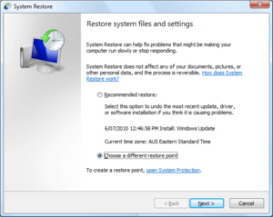 Windows System Restore – Guide for Windows XP, Vista, 7, 8, 10